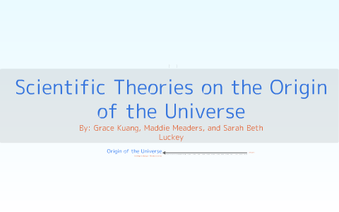 Scientific Theories on Origin of Universe by Grace Kuang