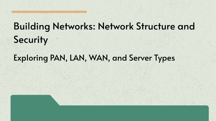 Building Networks: Network Structure and Security by Ahmad Abdullatif ...