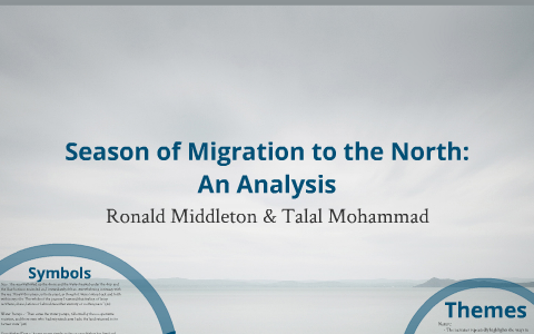 Season of Migration to the North by Ronald Middleton on Prezi
