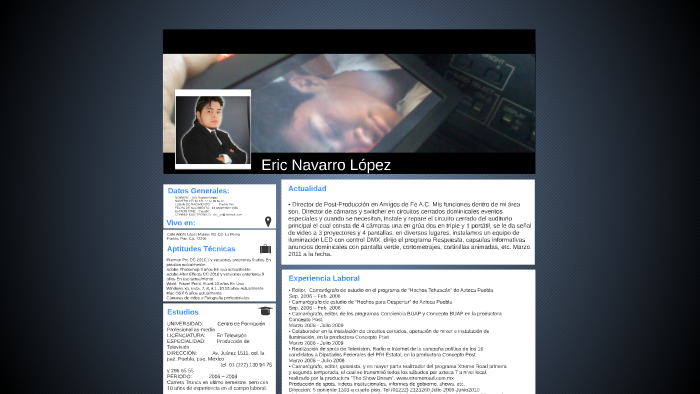 Portafolio CV Eric Navarro by eric navarro on Prezi