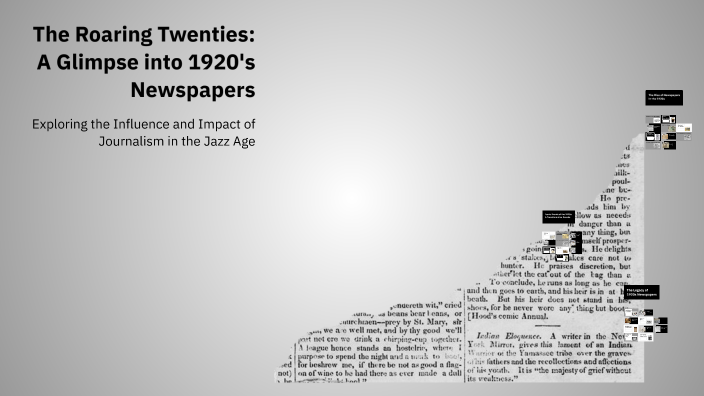 The Roaring Twenties: A Glimpse into 1920's Newspapers by Jayden Werst ...