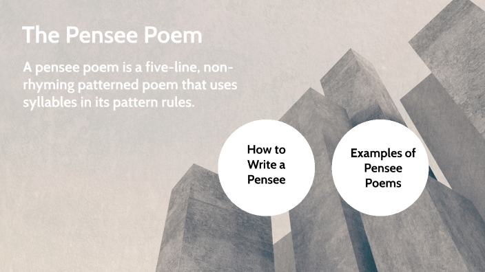 Pensee Poem by Tammy Russo on Prezi