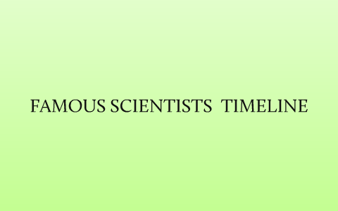 Famous Scientist Timeline by celina kouch on Prezi