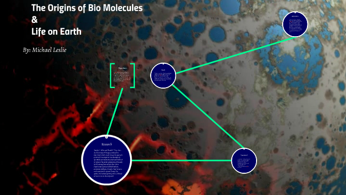 Origins of Biomolecules and life on earth by michael leslie on Prezi