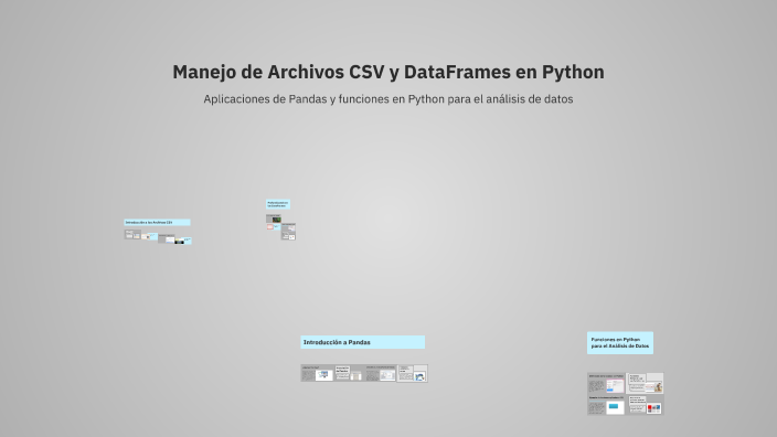Manejo de Archivos CSV y DataFrames en Python by Otto Guerra Guerra on ...