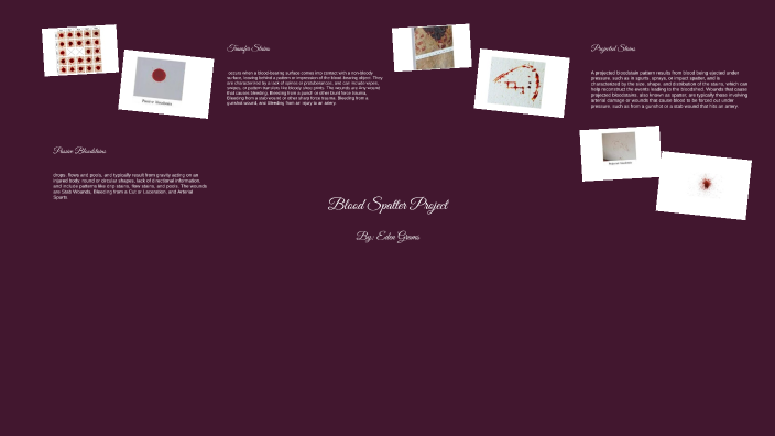 Eden's Blood Spatter project by Eden Grams on Prezi