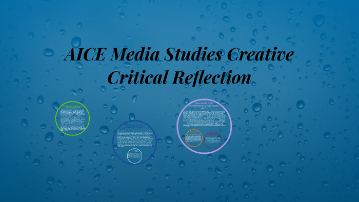 AICE Media Studies Creative Critical Reflection by Savannah Jordan on Prezi