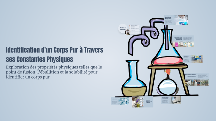 Identification d'un Corps Pur à Travers ses Constantes Physiques by ...