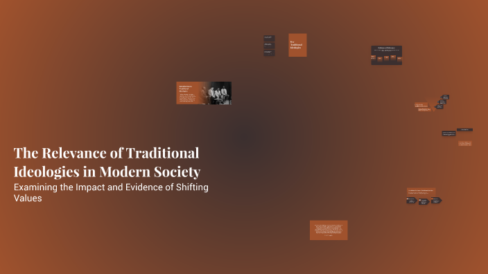 The Relevance of Traditional Ideologies in Modern Society by BRITTONEY ...