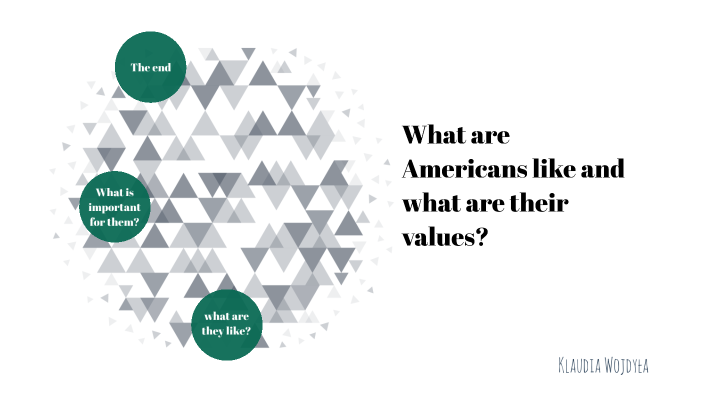 What are Americans like and what are their values? by Klaudia Wojdyła ...