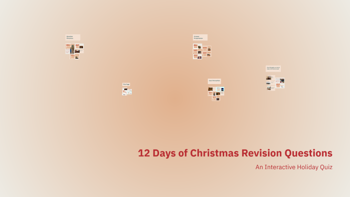 12 Days of Christmas Revision Questions by Chloe Oakes on Prezi