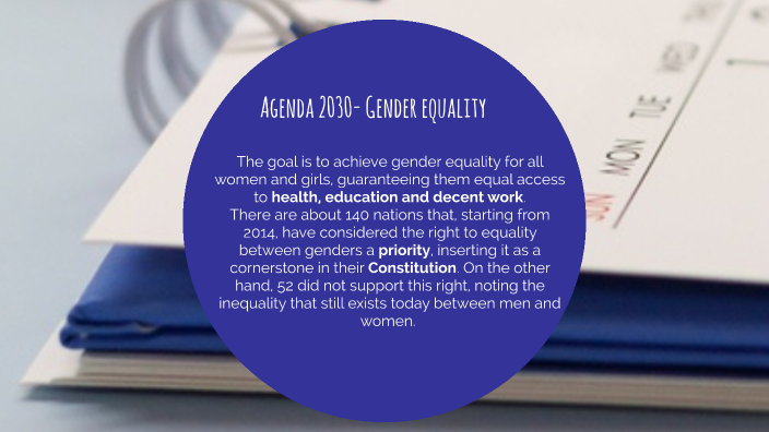 Agenda 2030- Gender equality by Giulia Bardella on Prezi
