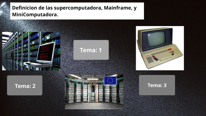 Explicacion de las super computadora, Mainframe, y Mini Computadora by ...