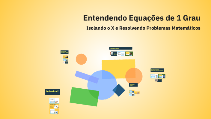 Entendendo Equações de 1 Grau by Augusto Camara Marmiroli on Prezi