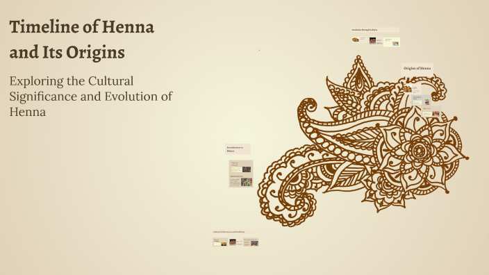 Timeline of Henna and Its Origins by Nataliya Fatima on Prezi