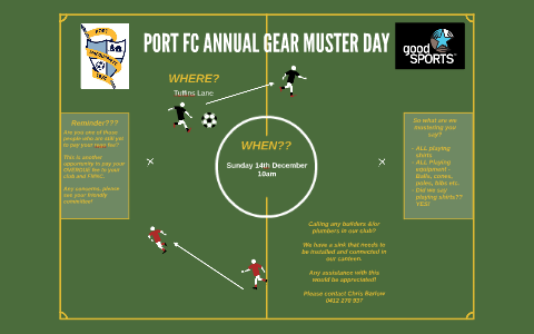 Port FC Gear Muster Day by Nikki Stafford on Prezi