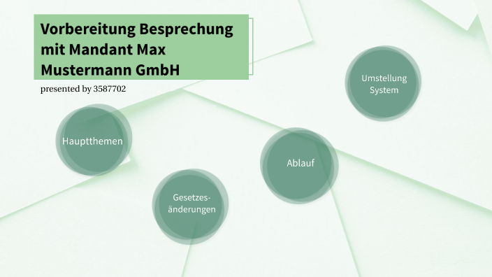 Vorbereitung Besprechung mit Mandant Max Mustermann GmbH by Max ...
