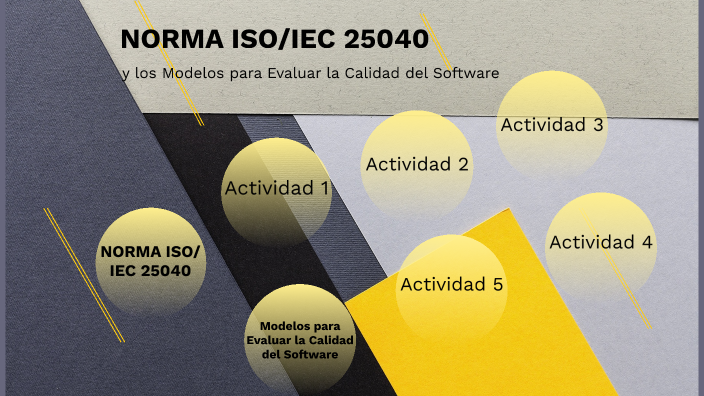 NORMA ISO/IEC 25040 Y LOS MODELOS PARA by Pricom Ticom on Prezi