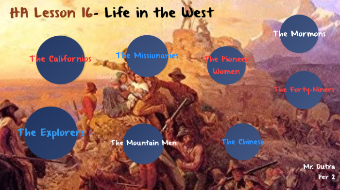 HA Lesson 16- Life in the West. by Steve Dutra on Prezi