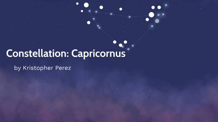 the Constellation capricornus by Kristopher Perez by Kristopher Perez ...