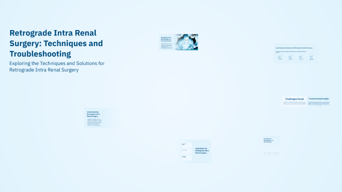 Retrograde Intra Renal Surgery: Techniques and Troubleshooting by ...