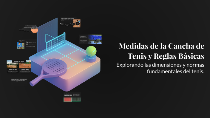 Medidas de la Cancha de Tenis y Reglas Básicas by Eliut Ramírez Mendoza ...
