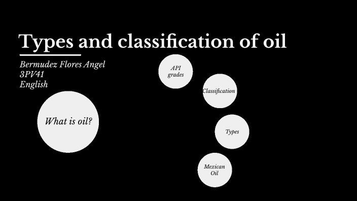 Types and classification of oil by Angel Bermúdez Flores on Prezi