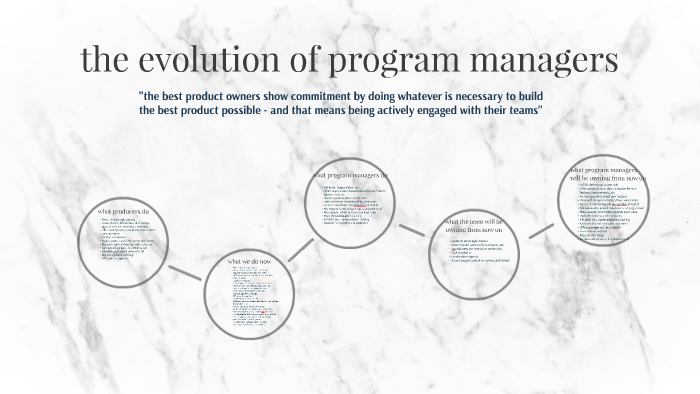 the evolution of program managers by Ian Shepherd on Prezi