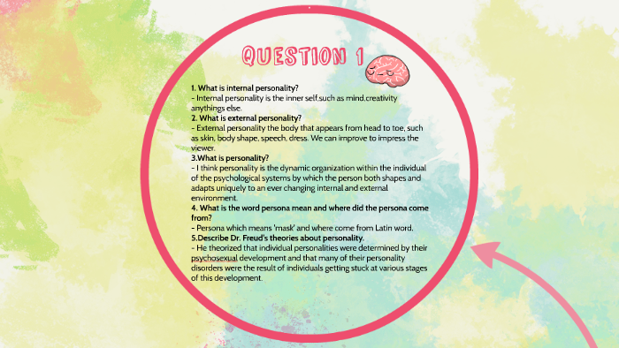 1. What is internal personality? - Internal personality is t by Pammery ...