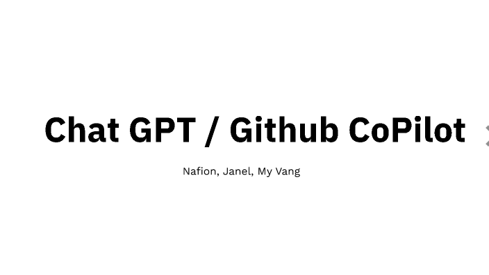chatgpt/github CoPilot by nounou douou on Prezi