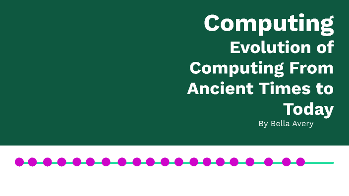 Bella Avery Major Events in the Evolution of Computing - from Ancient Times to Today by Isabella ...
