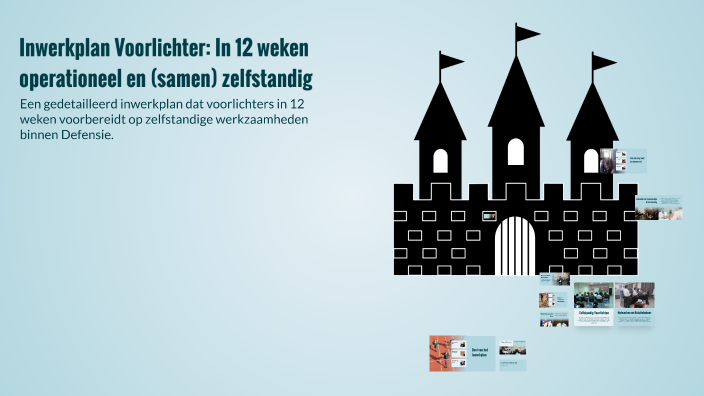 Inwerkplan Voorlichter: In 12 weken operationeel en (samen) zelfstandig ...