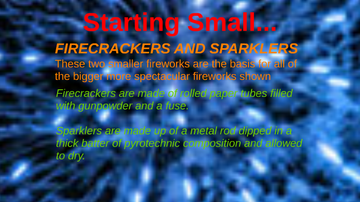 A Fireworks Life Cycle by Garrison Voigt on Prezi