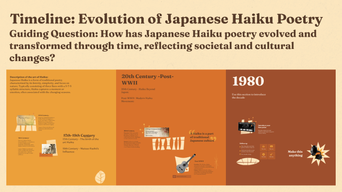 Timeline: Evolution of Japanese Haiku Poetry by lorviii on Prezi