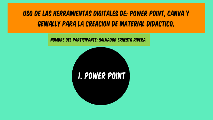 Uso de las Herramientas Digitales: Ppt, Canva y Genially by Salvador ...