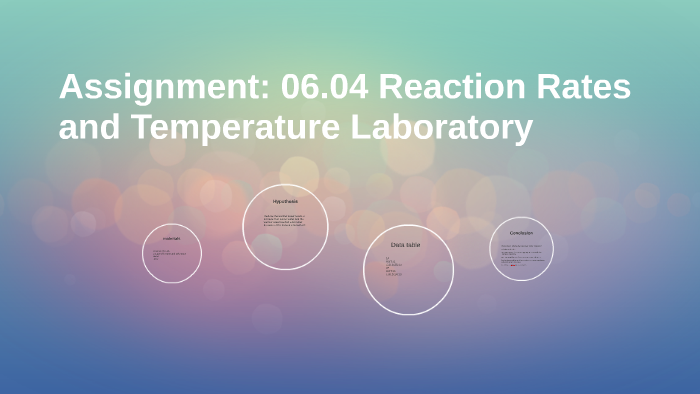 Assignment: 06.04 Reaction Rates and Temperature Laboratory by james ...