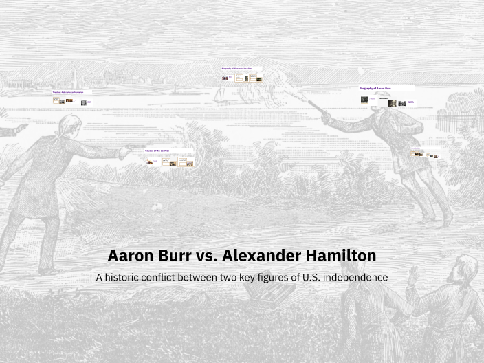 Aaron Burr vs. Alexander Hamilton by Mack arroyo bonilla on Prezi