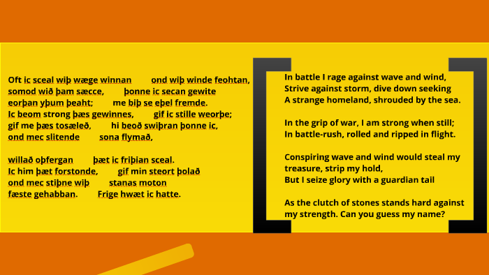 Old English Fun! (riddles) by Leah Bergeron on Prezi