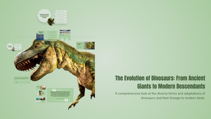The Evolution of Dinosaurs: From Ancient Giants to Modern Descendants ...