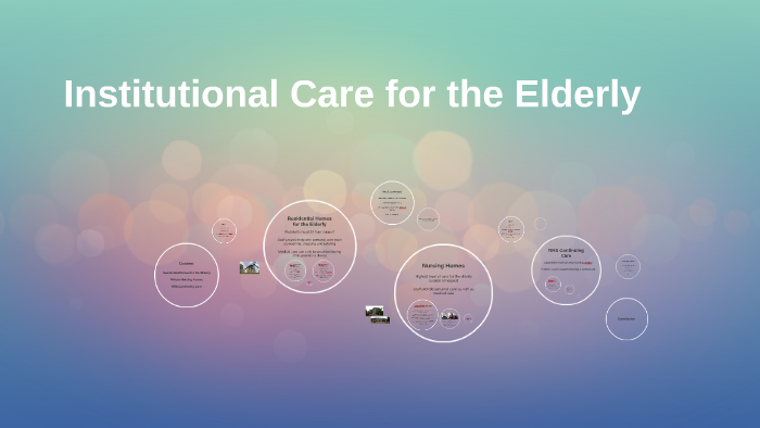 Institutional Care for the Elderly by alzheimer's disease