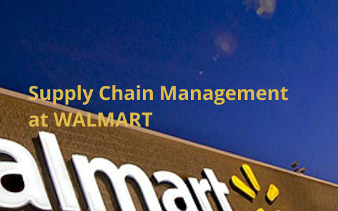 Supply Chain Management At WALMART by Pragya Dwivedi on Prezi
