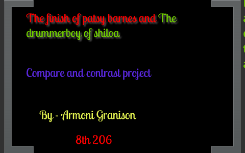 the finish of patsy barnes and the drummerboy of shiloae by armoni ...