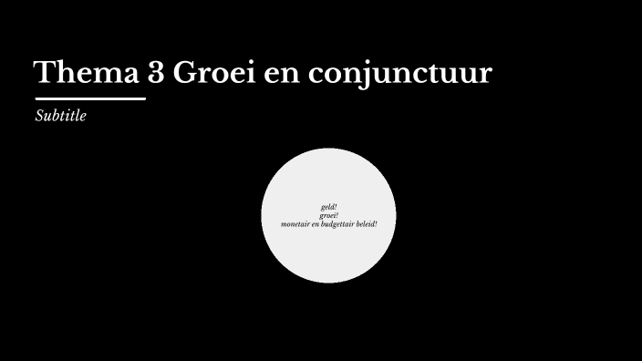 Thema 3 Groei en conjunctuur by tim deweerdt on Prezi