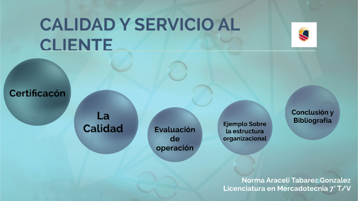 Calidad y Servicio al Cliente by Araceli Tabarez on Prezi