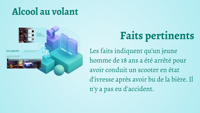 Analyse juridique d'un cas d'alcool au volant by Teodora Ilovski on Prezi