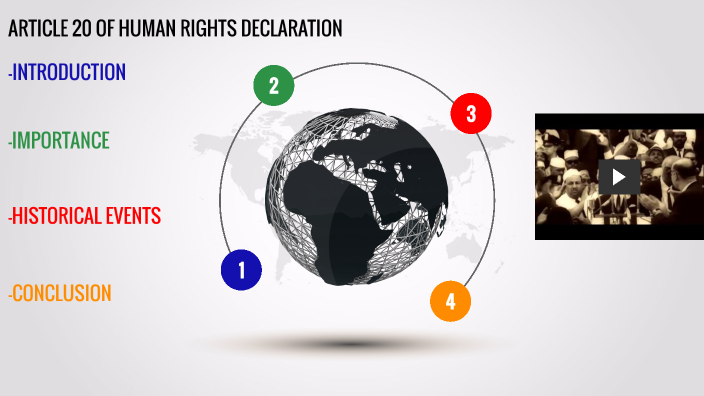 Article 20 of universal declaration of human rights by Giagio Monta on ...