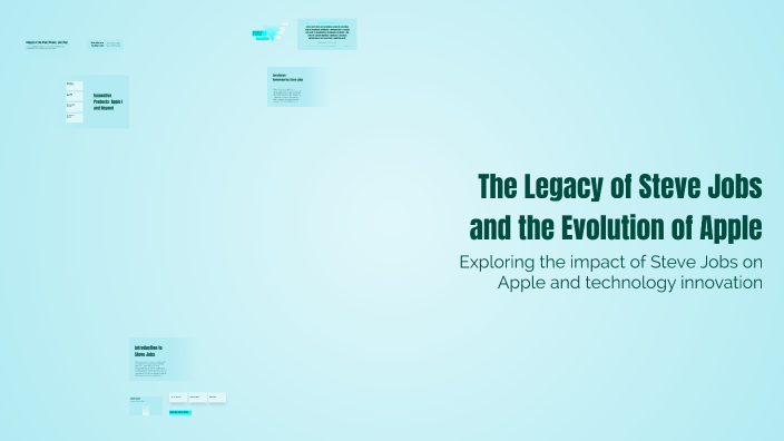 The Legacy of Steve Jobs and the Evolution of Apple by david seoane ...