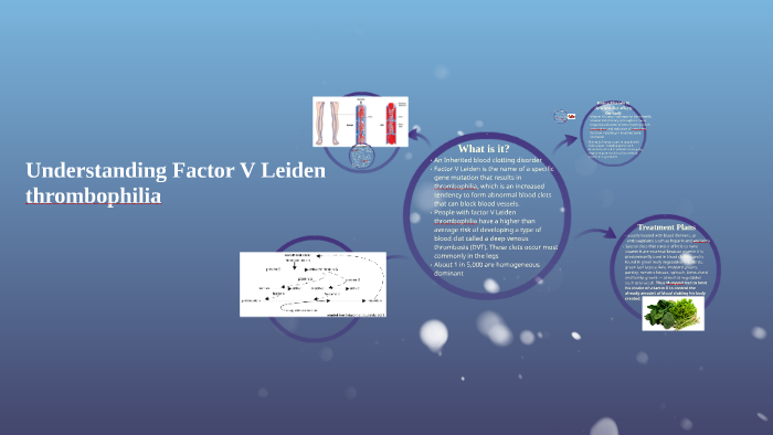 UNDERSTANDING: Factor V Leiden thrombophilia by Alinoorain Hirani on Prezi