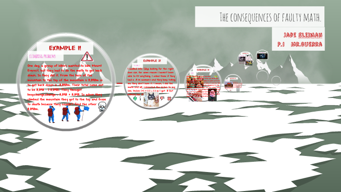 The consequences of faulty math. by Jade S on Prezi