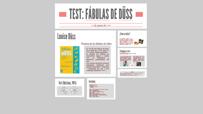 TEST: FÁBULAS DE DÜSS by Verónica| Valencia on Prezi